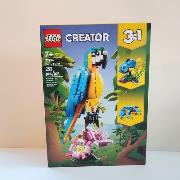 Lego | Toys | Nib Lego Creator 3in Exotic Parrot 31136 3in1 Parrot Fish ...